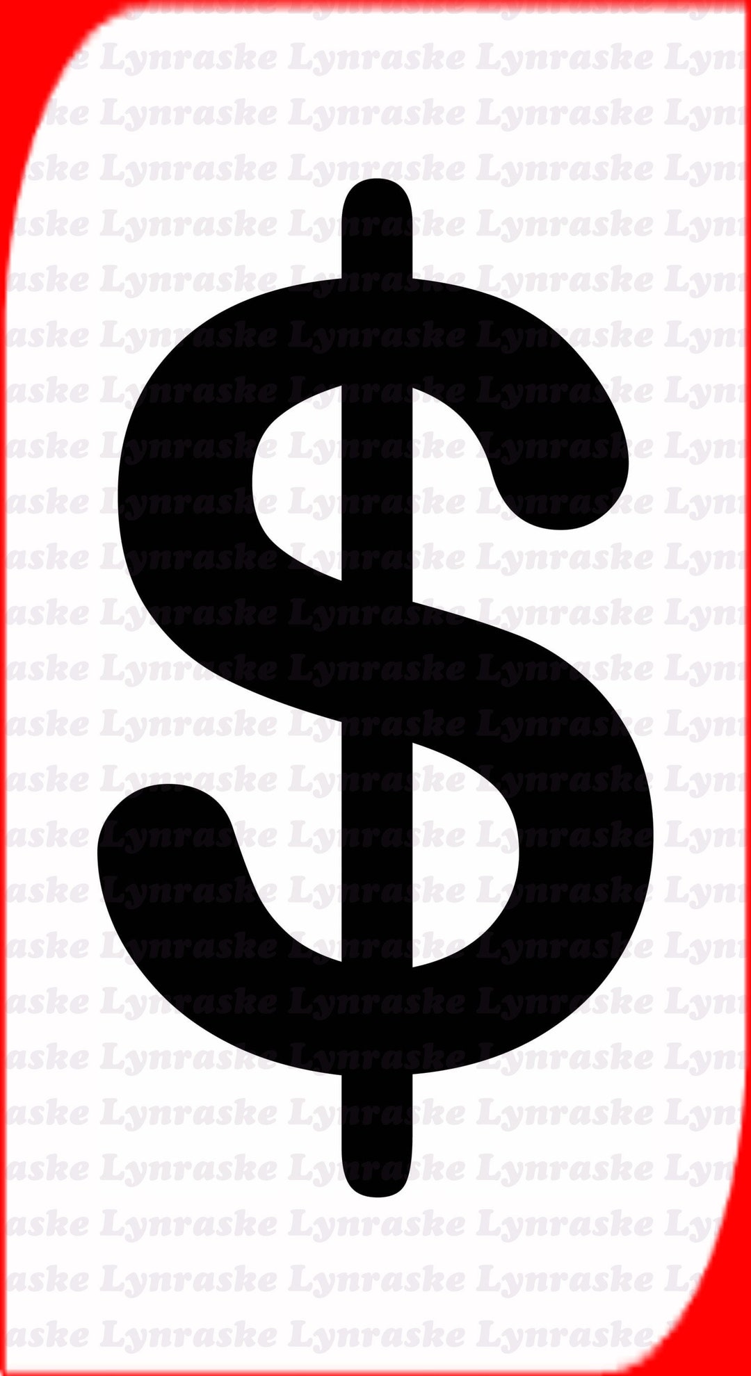 Dollar Sign Silhouette SVG, Svg, Dxf, Cricut, Silhouette Cut File ...