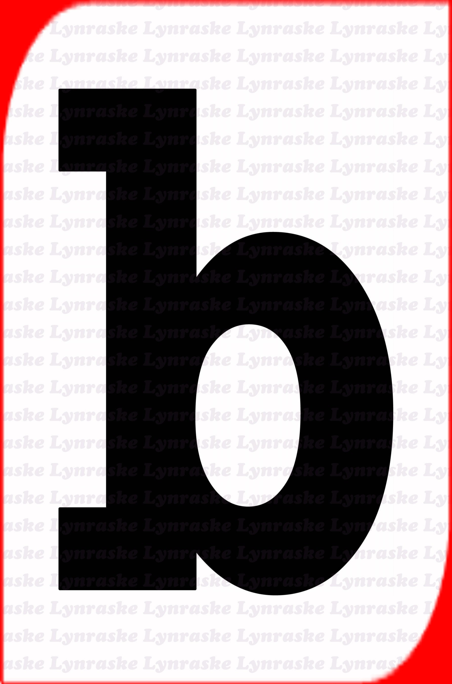 Lowercase Letter B Silhouette SVG Svg Dxf Cricut - Etsy