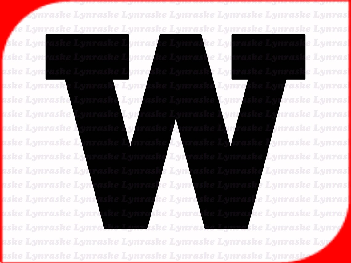 Lowercase Letter W Silhouette SVG Svg Dxf Cricut - Etsy