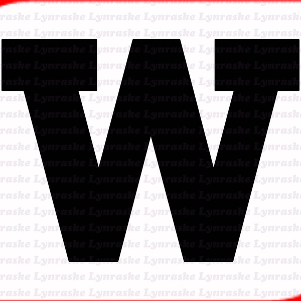 Letter W Svg - Etsy