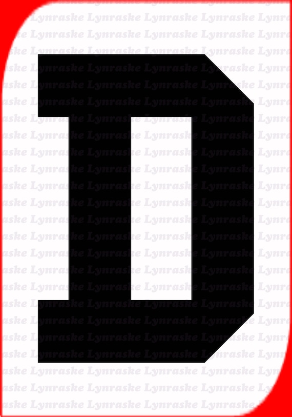 Letter D Silhouette SVG Svg Dxf Cricut Silhouette Cut - Etsy New Zealand