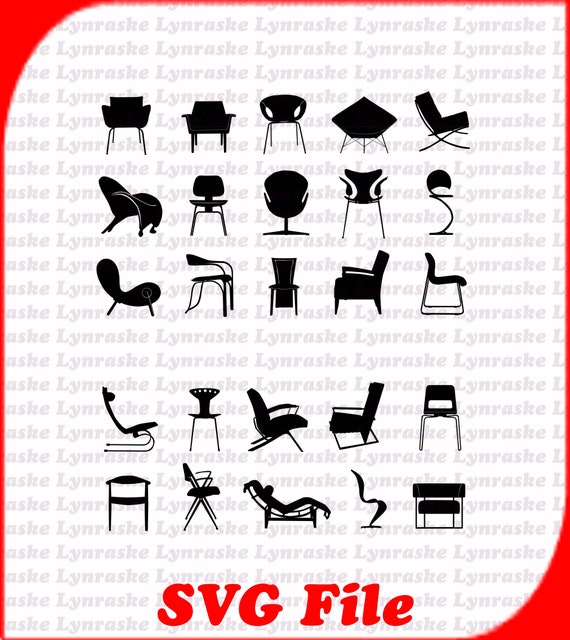 Seat Silhouette Vectors SVG Svg Dxf Cricut Silhouette Cut | Etsy