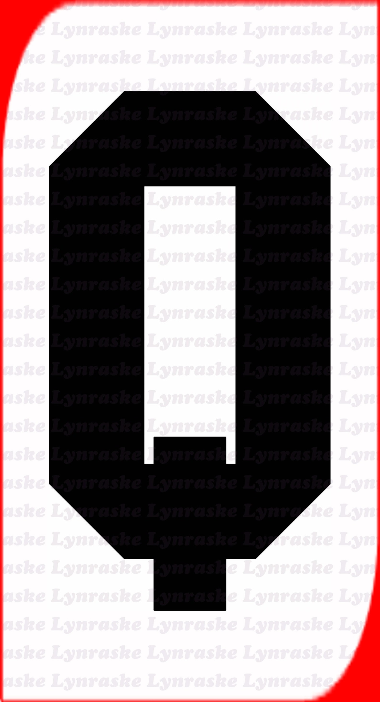 Letter Q Silhouette SVG, svg, dxf, Cricut, Silhouette Cut File, Instant ...