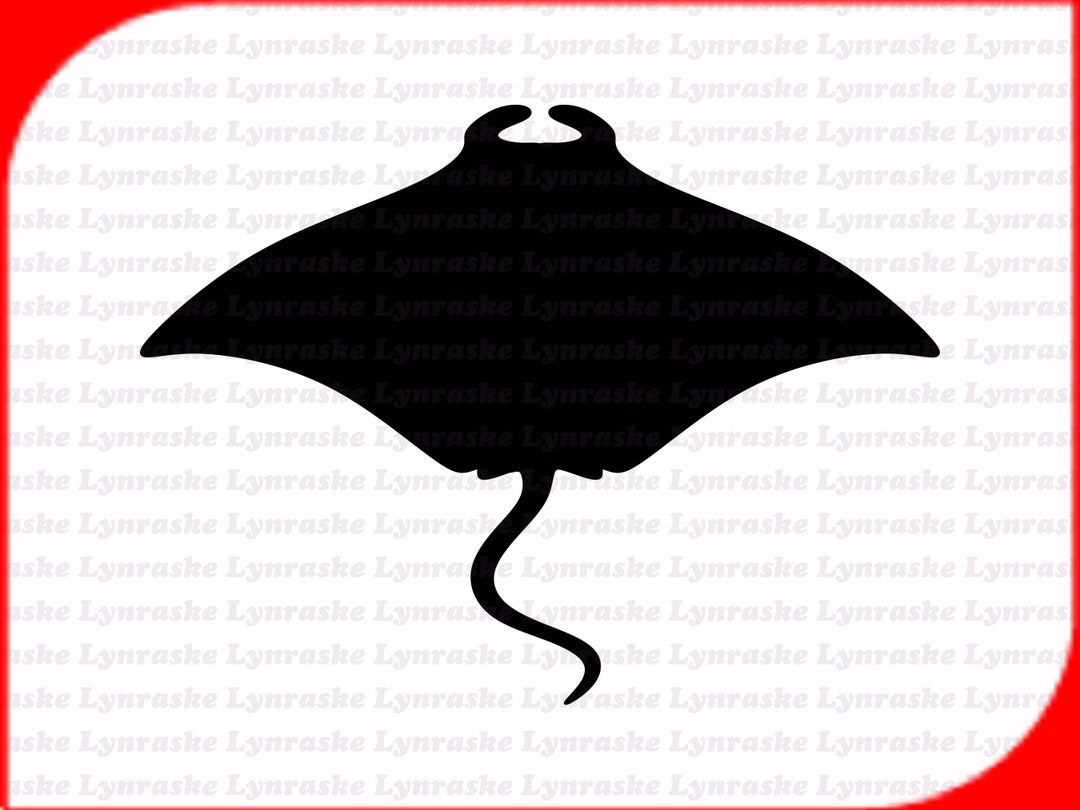 Manta Ray Silhouette SVG, Svg, Dxf, Cricut, Silhouette Cut File ...