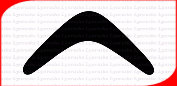 Boomerang Silhouette SVG Svg Dxf Cricut Silhouette Cut | Etsy