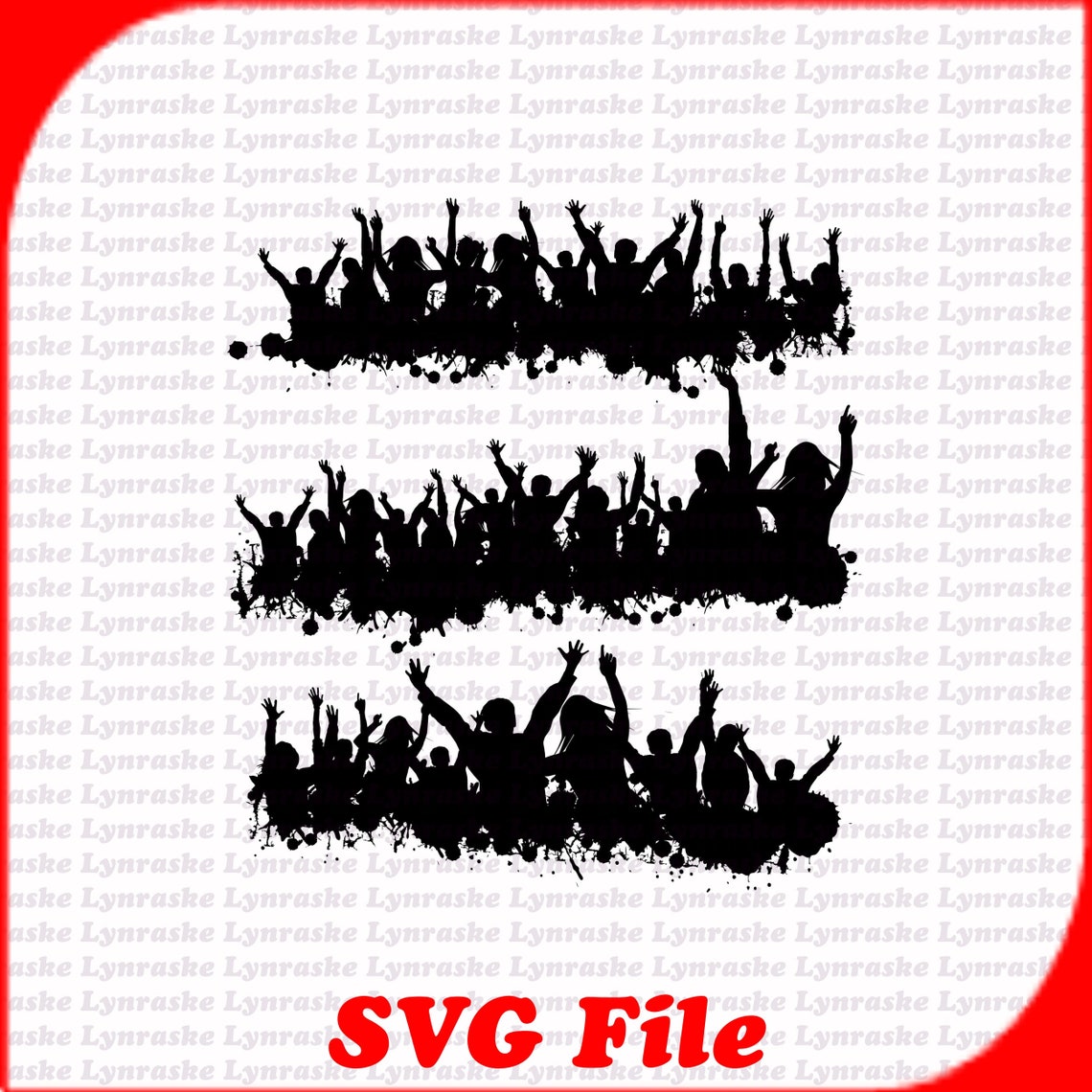 Party People Silhouette Vectors SVG 2 Svg Dxf Cricut - Etsy