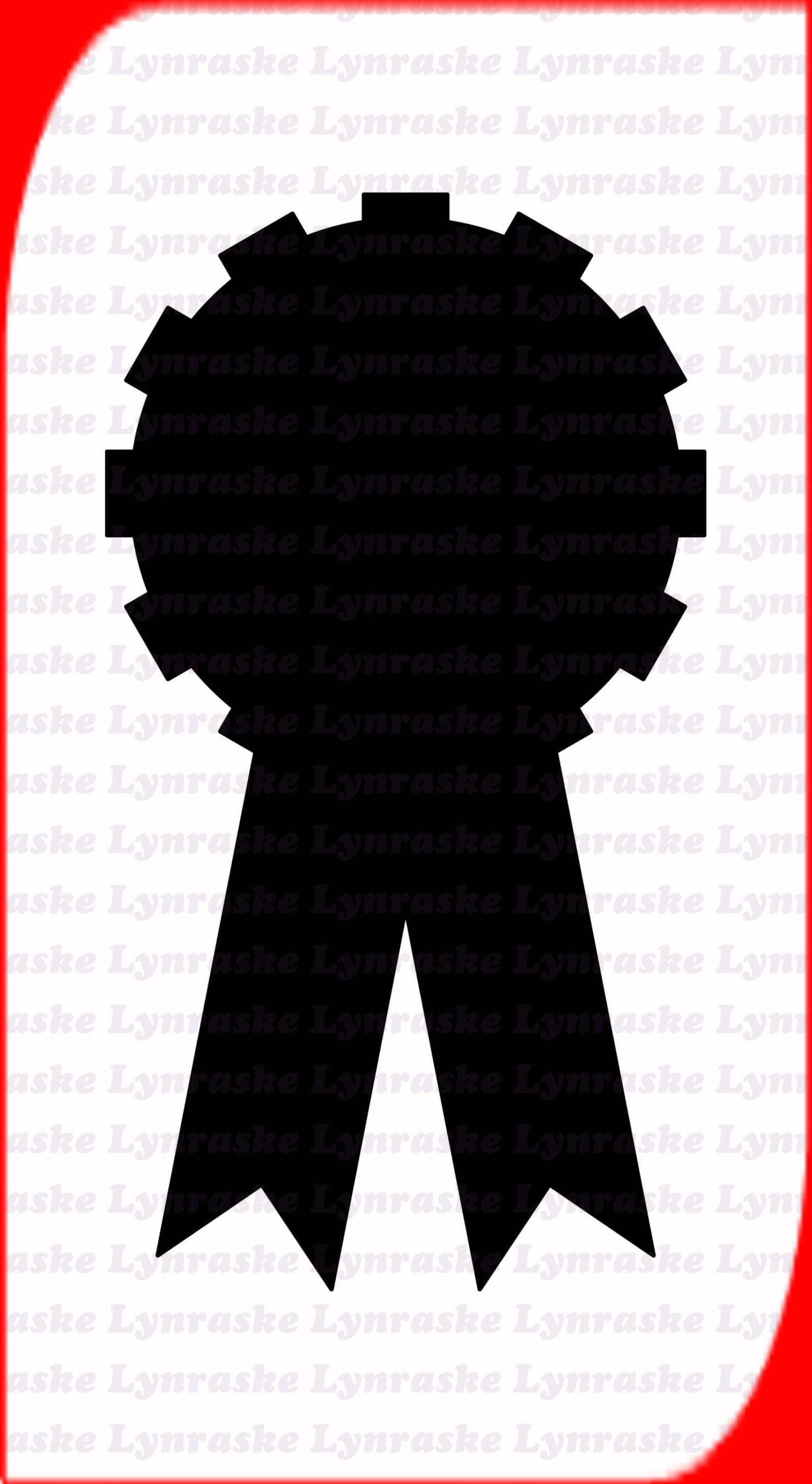 Award Ribbon Silhouette SVG Svg Dxf Cricut Silhouette Cut - Etsy