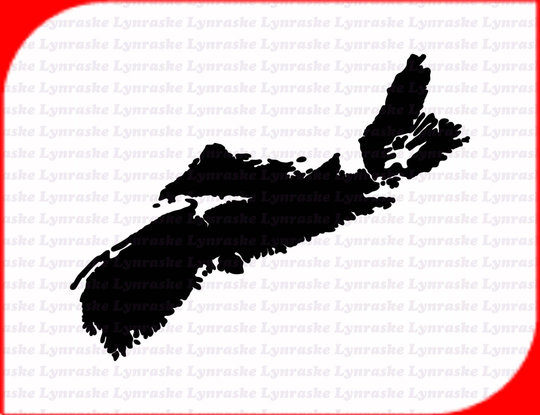 Nova Scotia Silhouette SVG, Svg, Dxf, Cricut, Silhouette Cut File ...