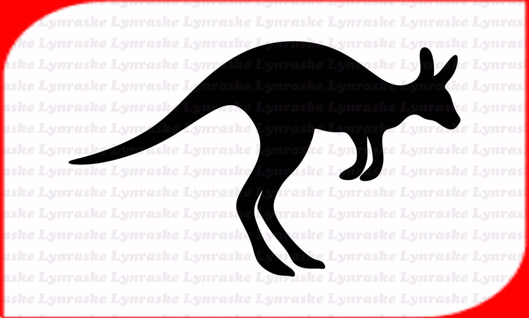 Kangaroo Silhouette SVG, Svg, Dxf, Cricut, Silhouette Cut File, Instant ...