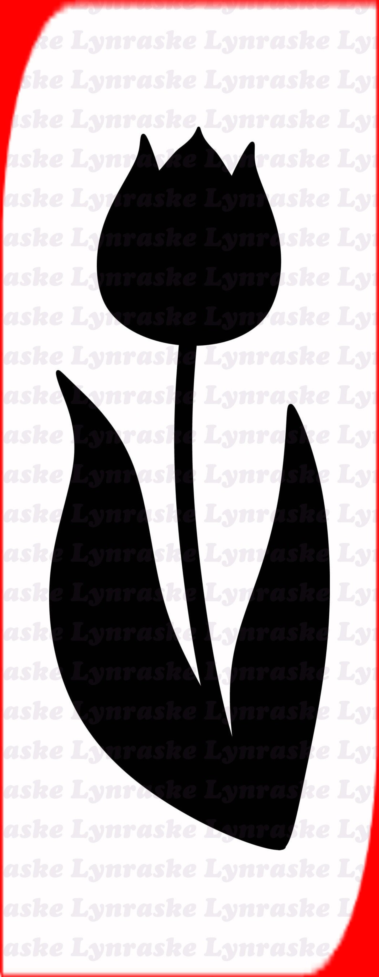 Tulip Silhouette SVG, Svg, Dxf, Cricut, Silhouette Cut File, Instant ...
