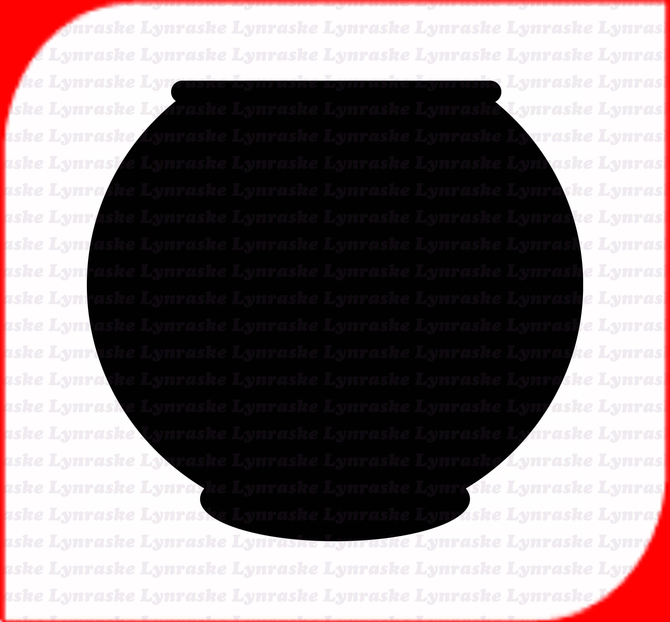 Fish Bowl Silhouette SVG Svg Dxf Cricut Silhouette Cut - Etsy Ireland