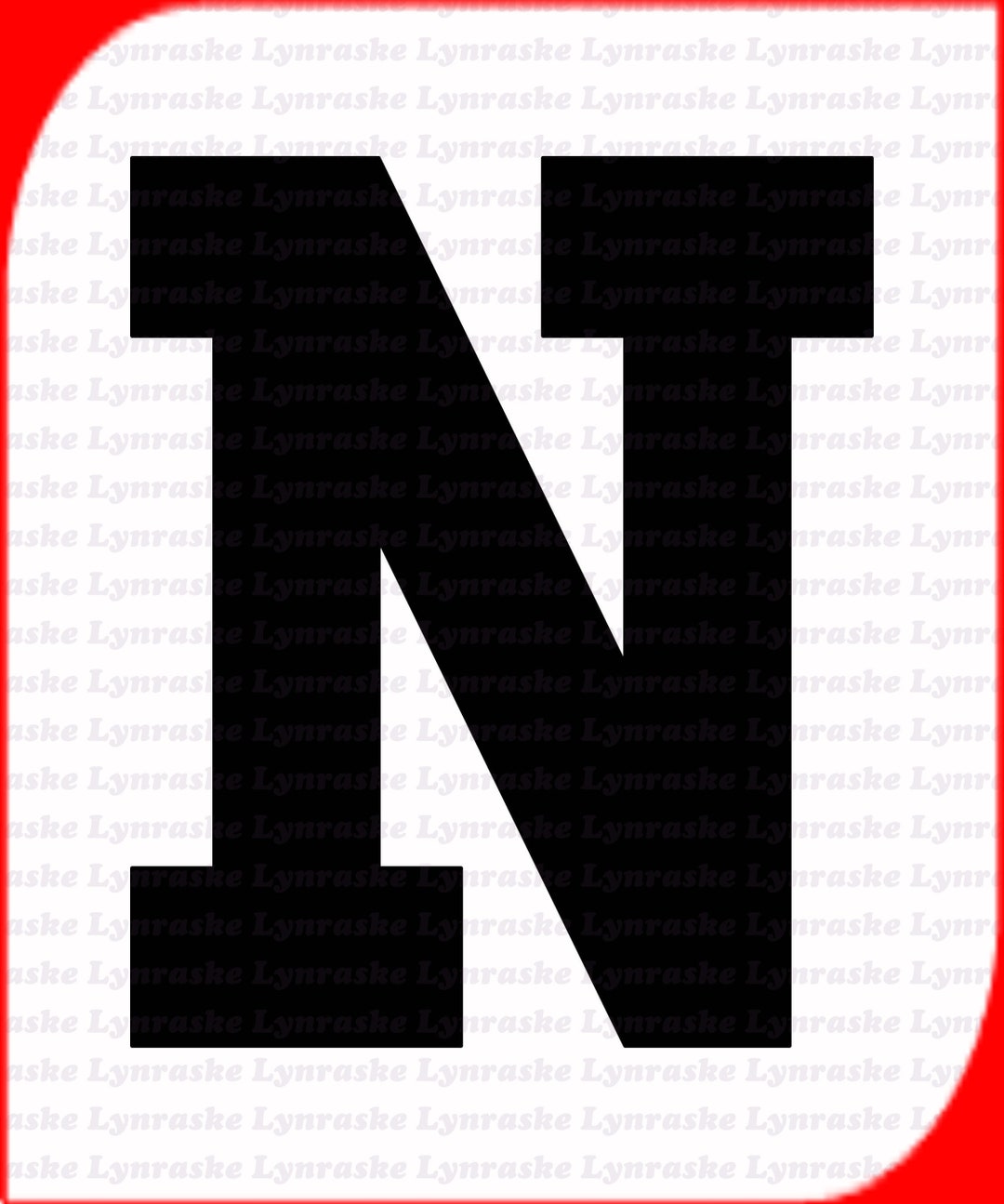 Letter N Silhouette SVG, Svg, Dxf, Cricut, Silhouette Cut File, Instant ...