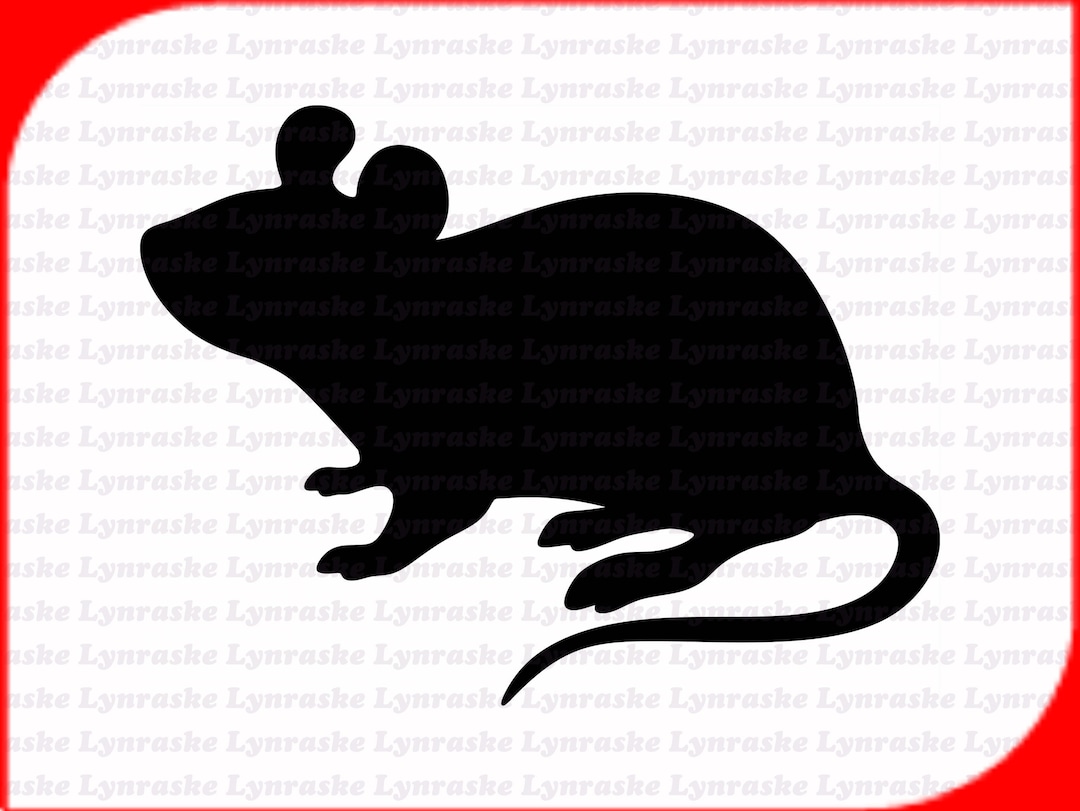 Mouse Silhouette SVG, Svg, Dxf, Cricut, Silhouette Cut File, Instant ...