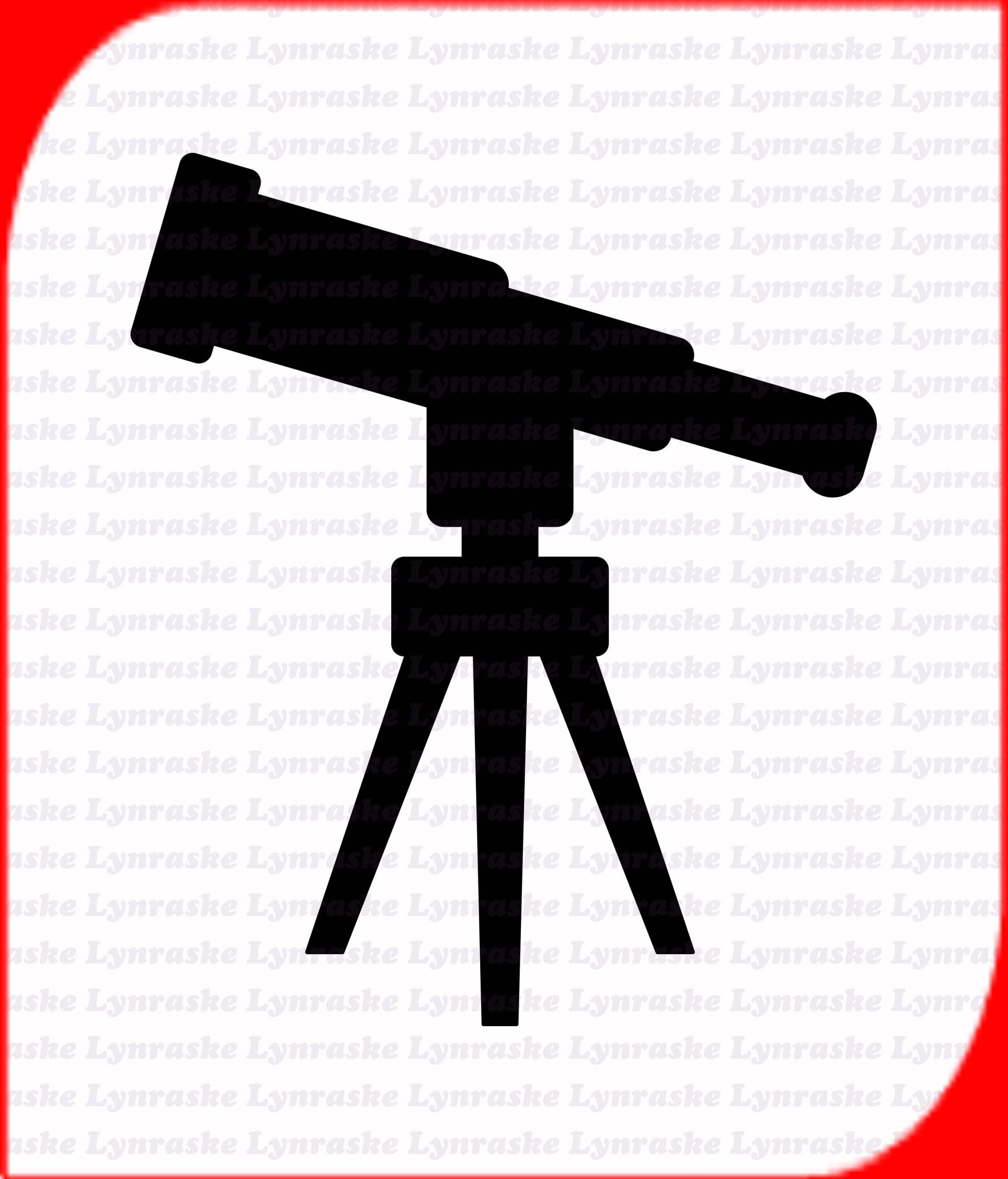 Telescope Silhouette SVG svg dxf Cricut Silhouette Cut | Etsy