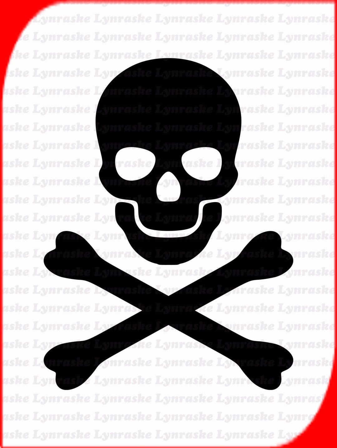 Crossbones Silhouette SVG, Svg, Dxf, Cricut, Silhouette Cut File ...