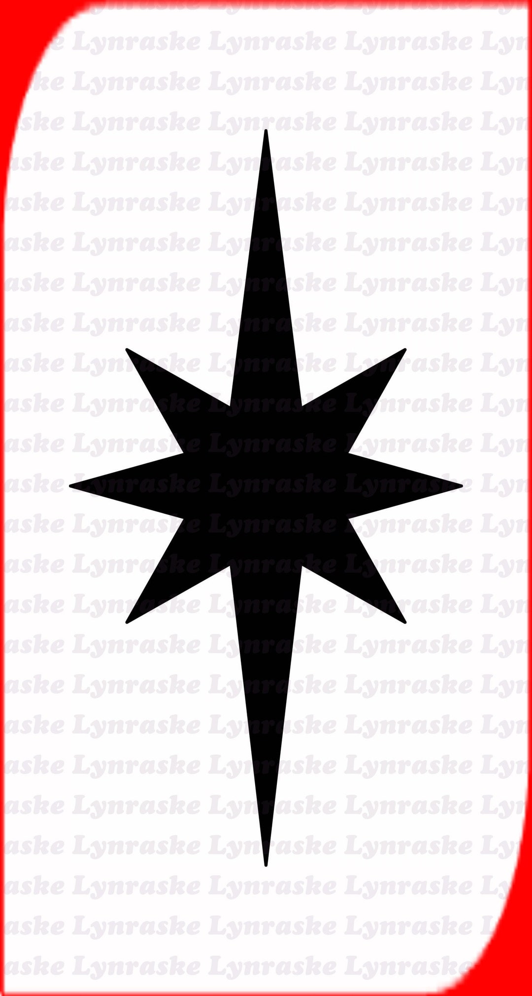Elongated Star Silhouette SVG, Svg, Dxf, Cricut, Silhouette Cut File ...