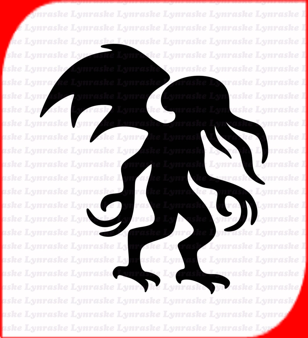 Cthulhu Silhouette SVG, Svg, Dxf, Cricut, Silhouette Cut File, Instant ...
