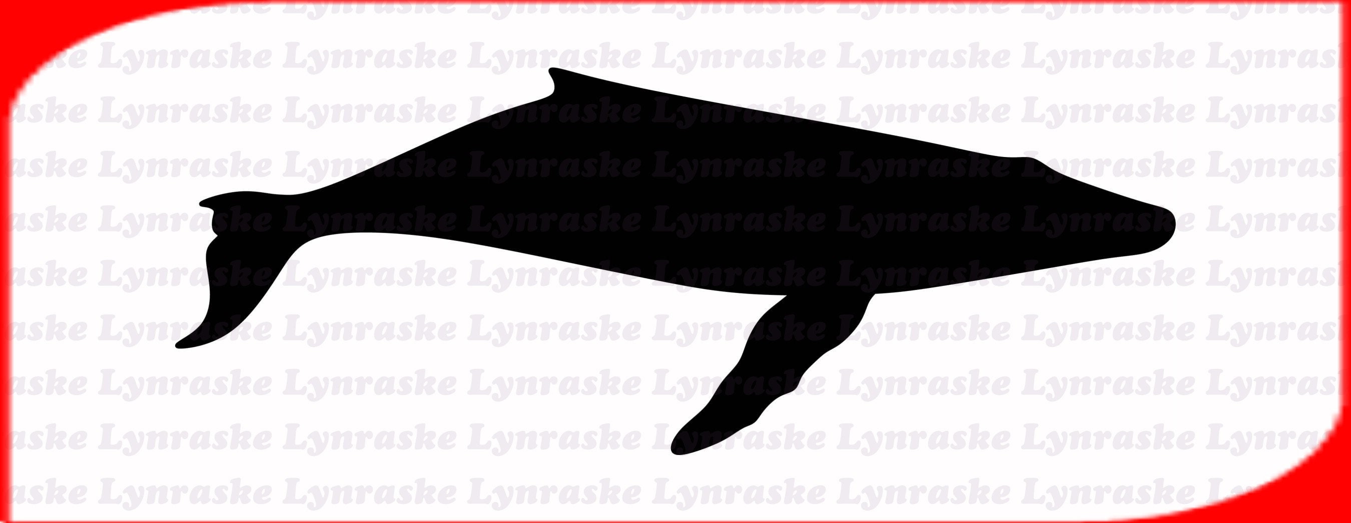 Humpback Whale Silhouette SVG, Svg, Dxf, Cricut, Silhouette Cut File ...