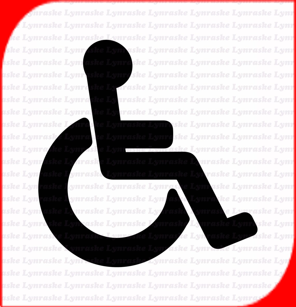 Handicap Symbol Silhouette SVG svg dxf Cricut Silhouette | Etsy