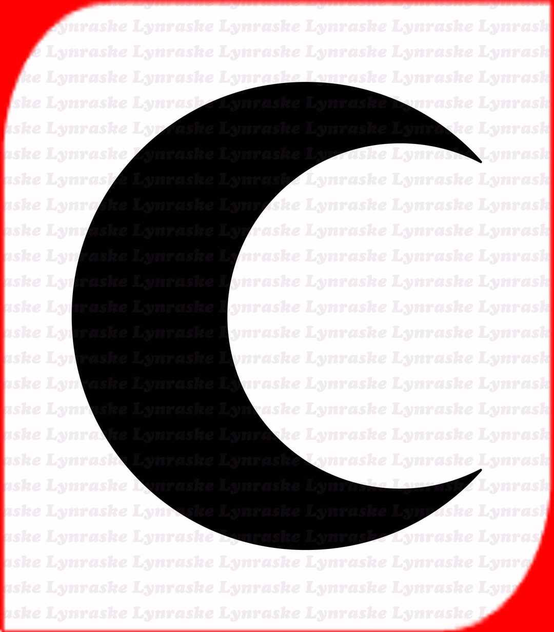 Crescent Moon Silhouette SVG, Svg, Dxf, Cricut, Silhouette Cut File ...