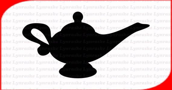 Genie Lamp Silhouette SVG Svg Dxf Cricut Silhouette Cut | Etsy Australia