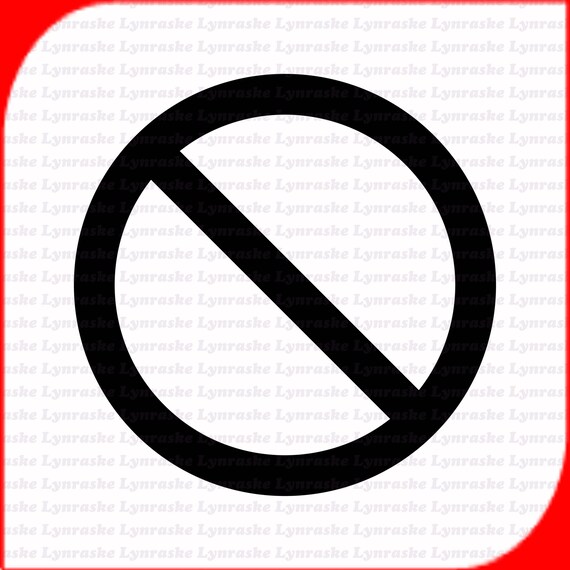 No Sign Silhouette SVG Svg Dxf Cricut Silhouette Cut File - Etsy