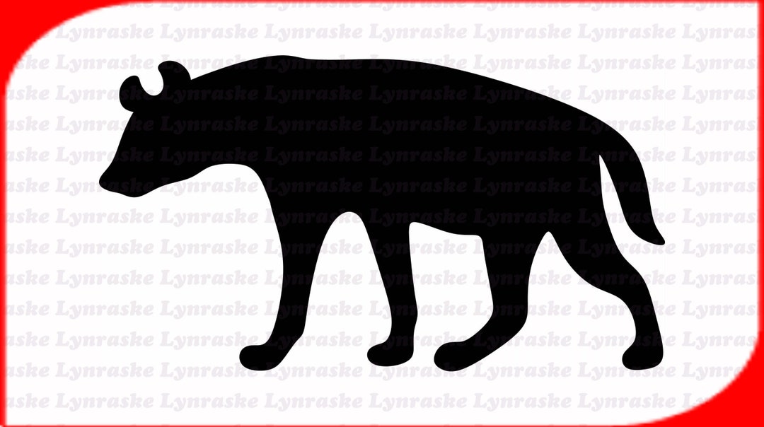Hyena Silhouette SVG, Svg, Dxf, Cricut, Silhouette Cut File, Instant ...
