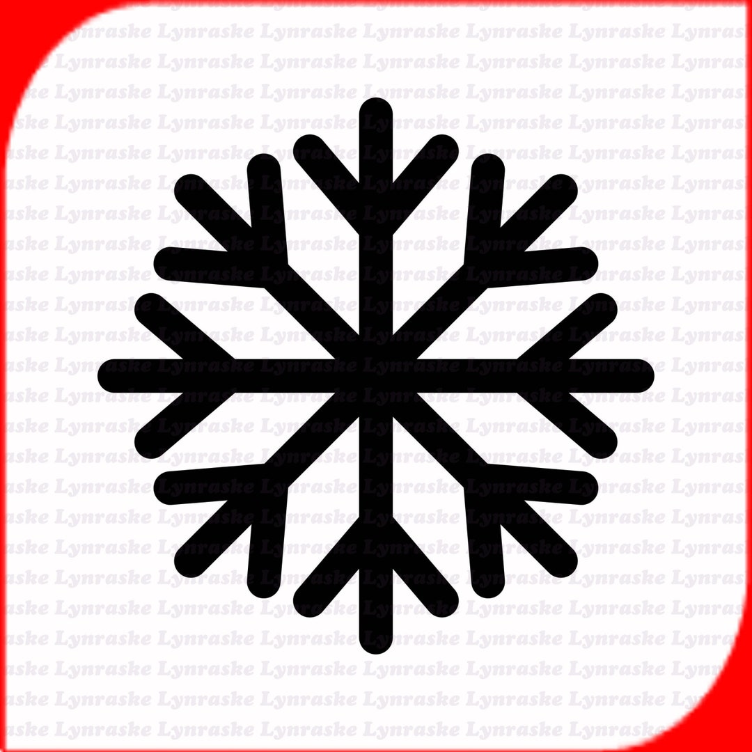 Simple Snowflake Silhouette SVG, Svg, Dxf, Cricut, Silhouette Cut File ...