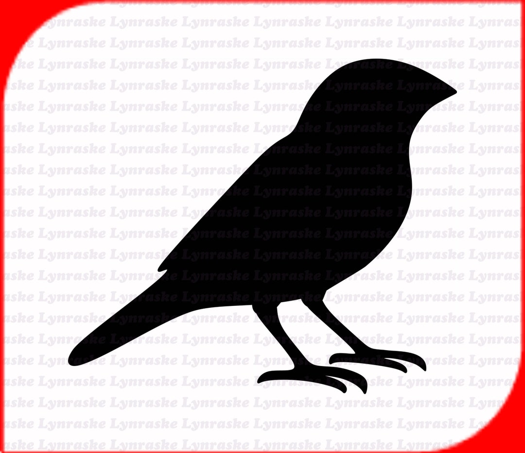 Finch Silhouette SVG, Svg, Dxf, Cricut, Silhouette Cut File, Instant ...