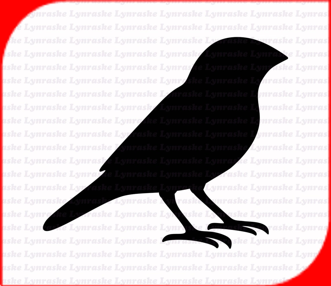 Finch Silhouette SVG Svg Dxf Cricut Silhouette Cut File | Etsy
