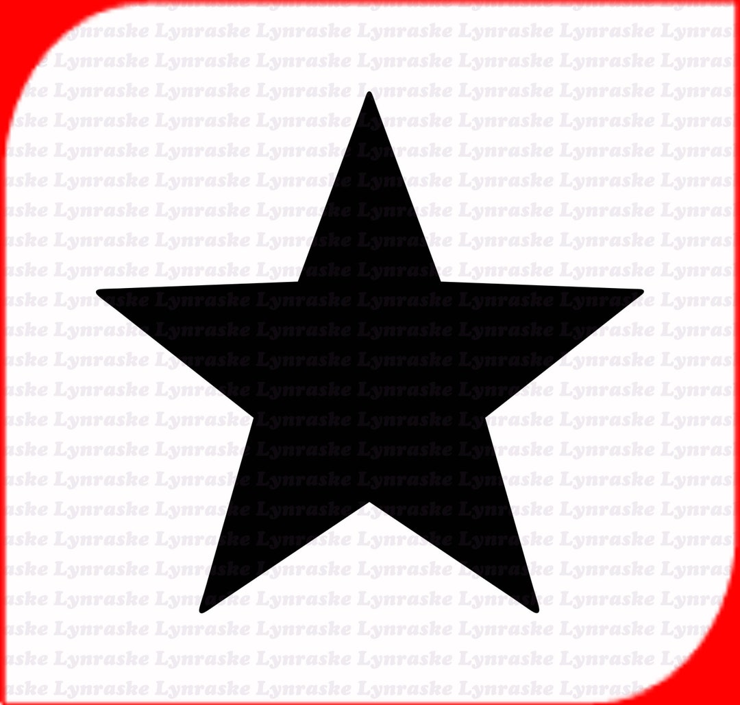 Silueta de estrella SVG, svg, dxf, Cricut, Silhouette Cut File ...