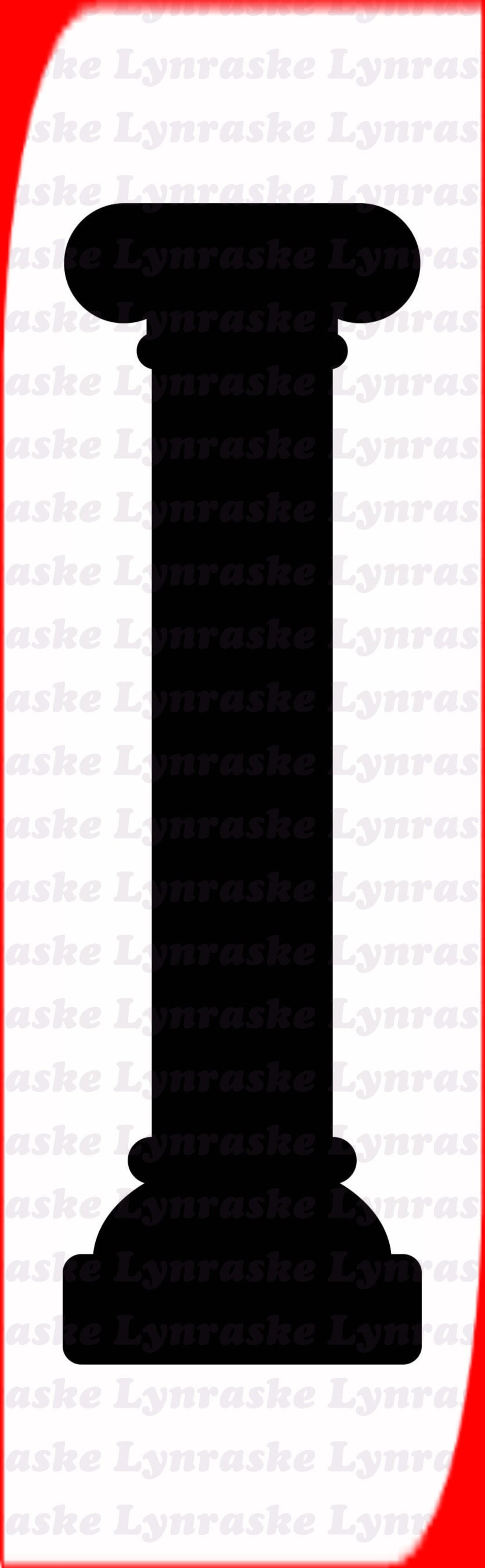 Greek Column Silhouette SVG svg dxf Cricut Silhouette Cut | Etsy