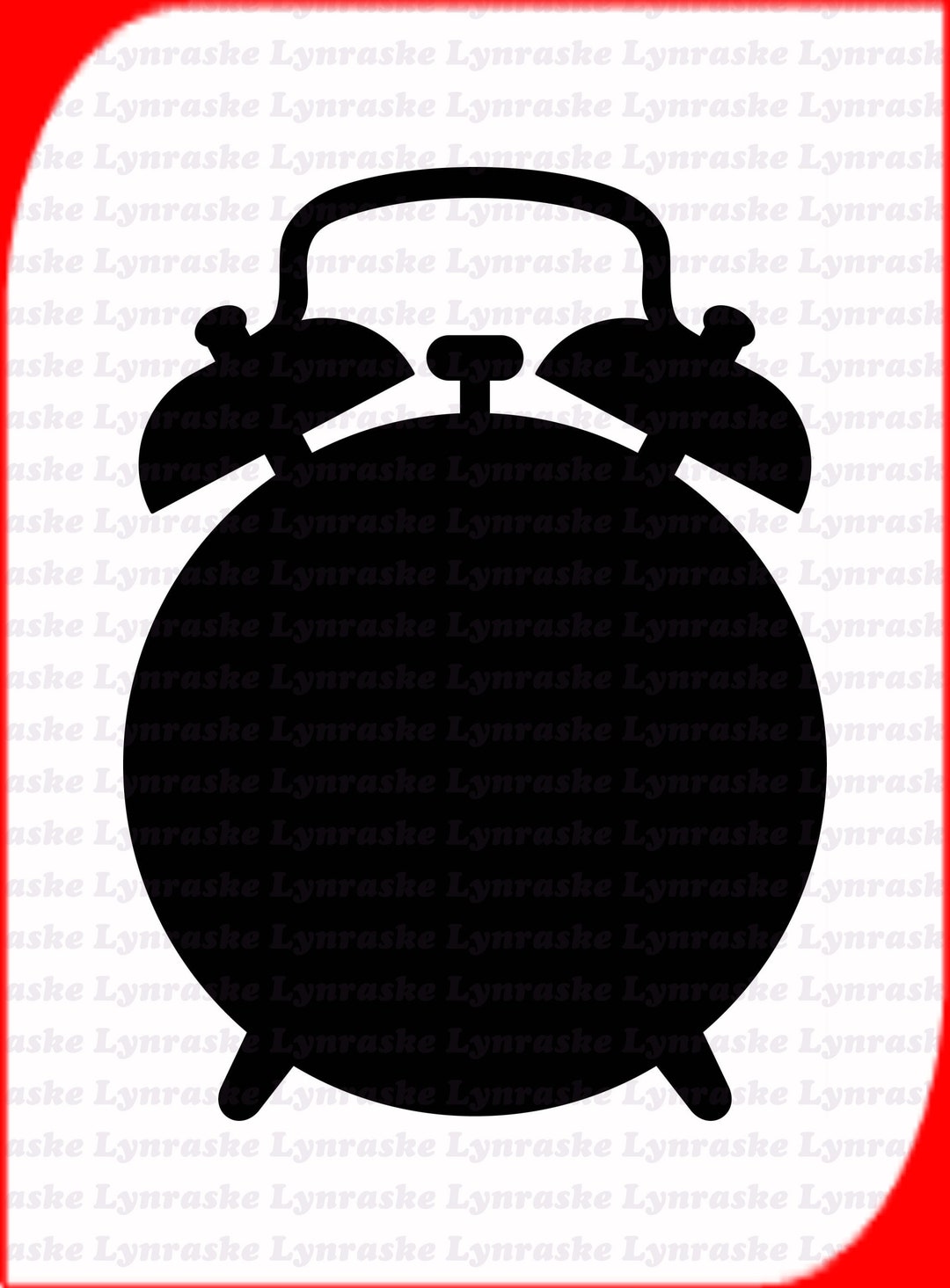 Alarm Clock Silhouette SVG, Svg, Dxf, Cricut, Silhouette Cut File ...