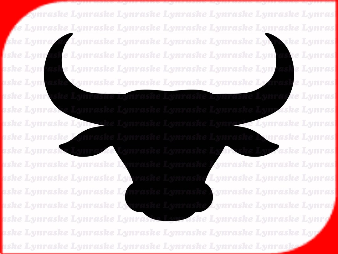 Bull Head Silhouette SVG, Svg, Dxf, Cricut, Silhouette Cut File ...