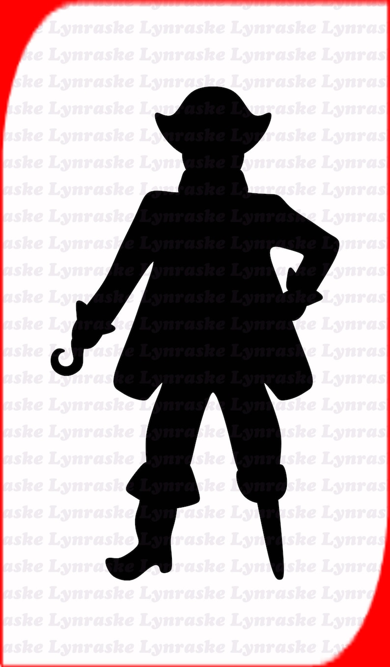 Pirate Silhouette SVG, Svg, Dxf, Cricut, Silhouette Cut File, Instant ...