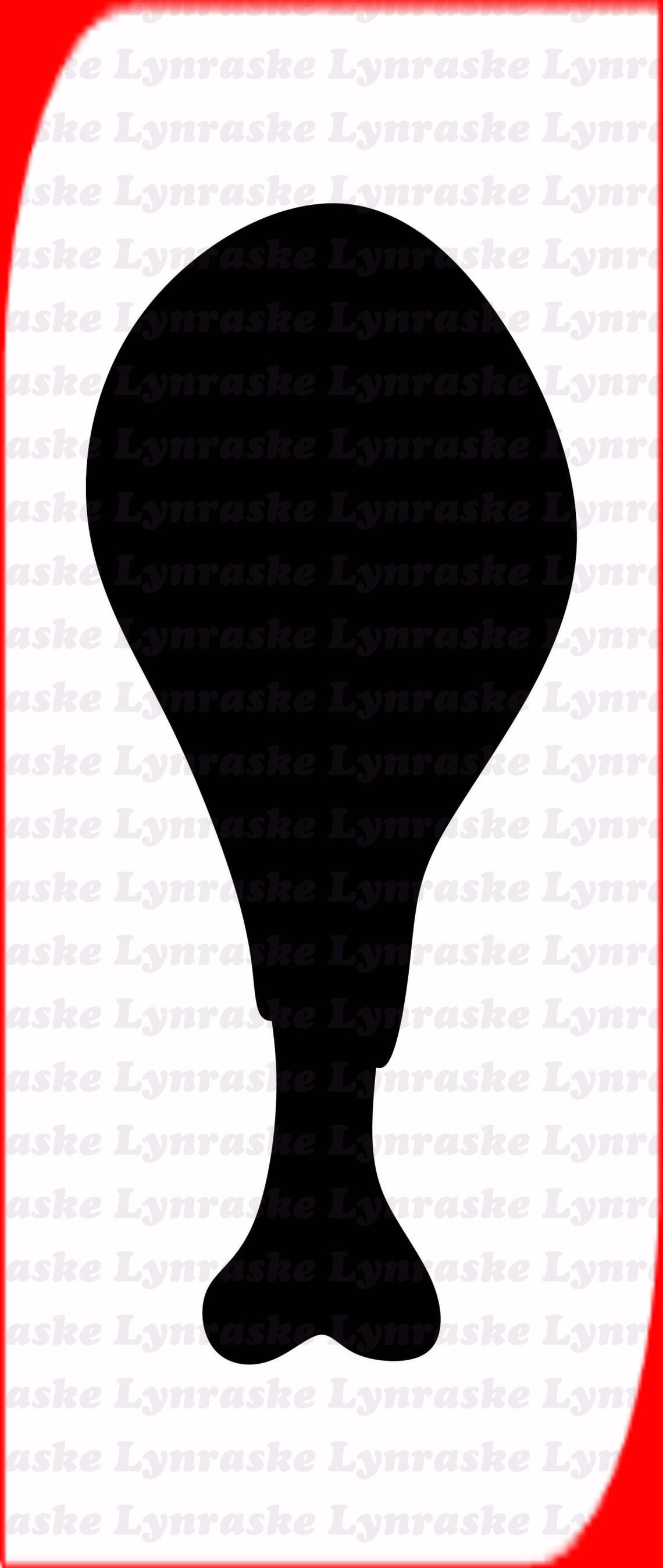 Turkey Leg Silhouette SVG Svg Dxf Cricut Silhouette Cut - Etsy