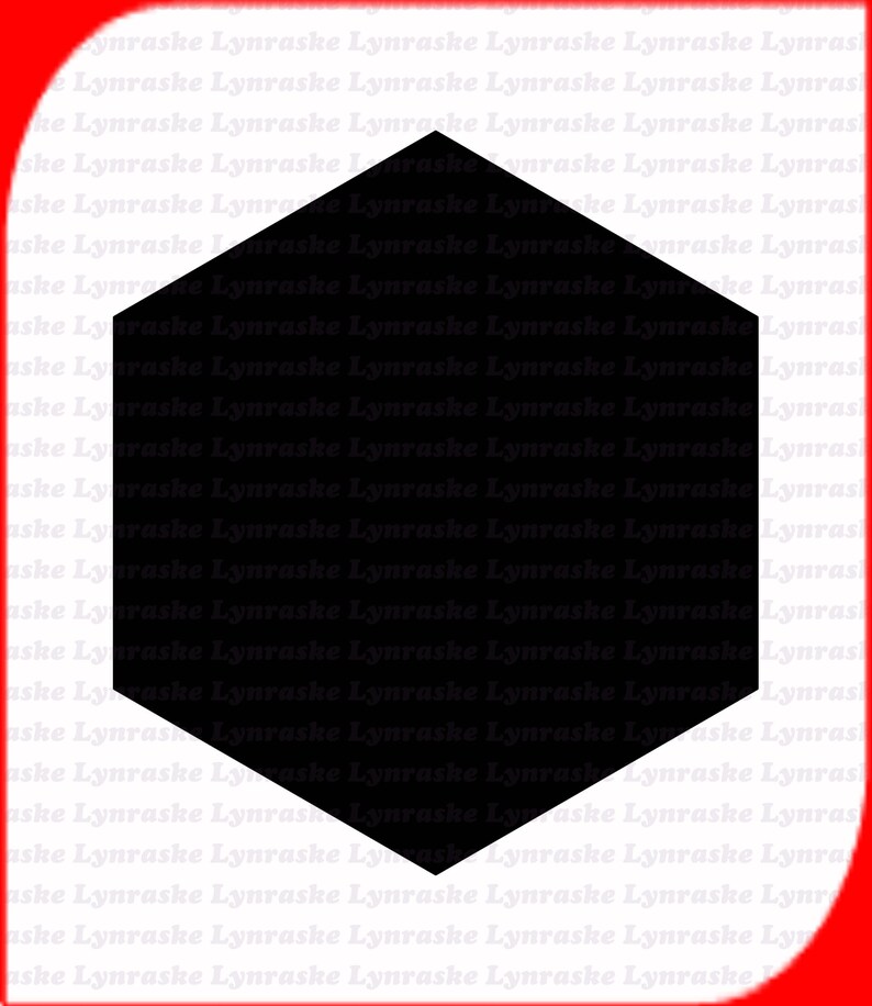 Hexagon Silhouette SVG, Svg, Dxf, Cricut, Silhouette Cut File, Instant ...