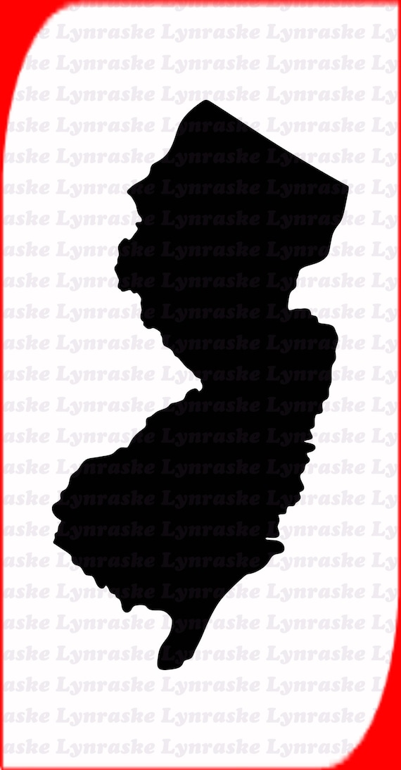 New Jersey Silhouette SVG Svg Dxf Cricut Silhouette Cut | Etsy