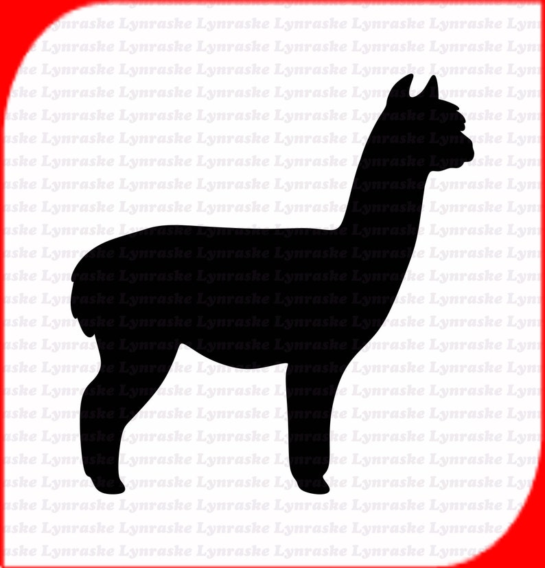 Alpaca Silhouette SVG Svg Dxf Cricut Silhouette Cut File | Etsy