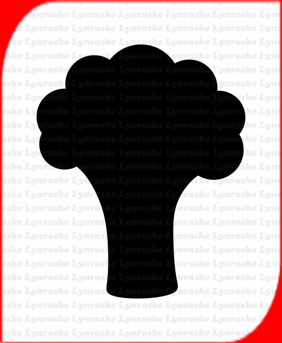 Broccoli Silhouette SVG, Svg, Dxf, Cricut, Silhouette Cut File, Instant ...