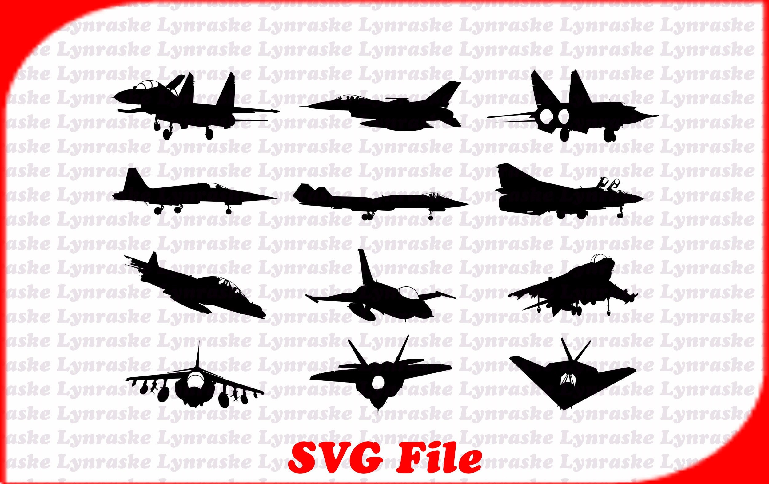 Military Plane Silhouette Vectors SVG Svg Dxf Cricut - Etsy