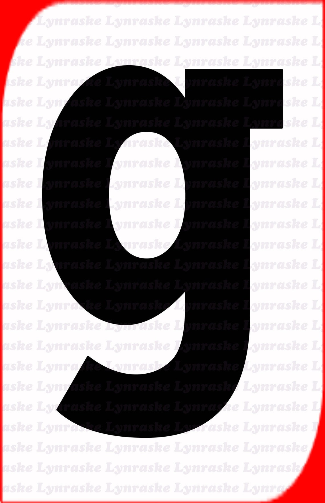 Lowercase Letter G Silhouette SVG, Svg, Dxf, Cricut, Silhouette Cut ...