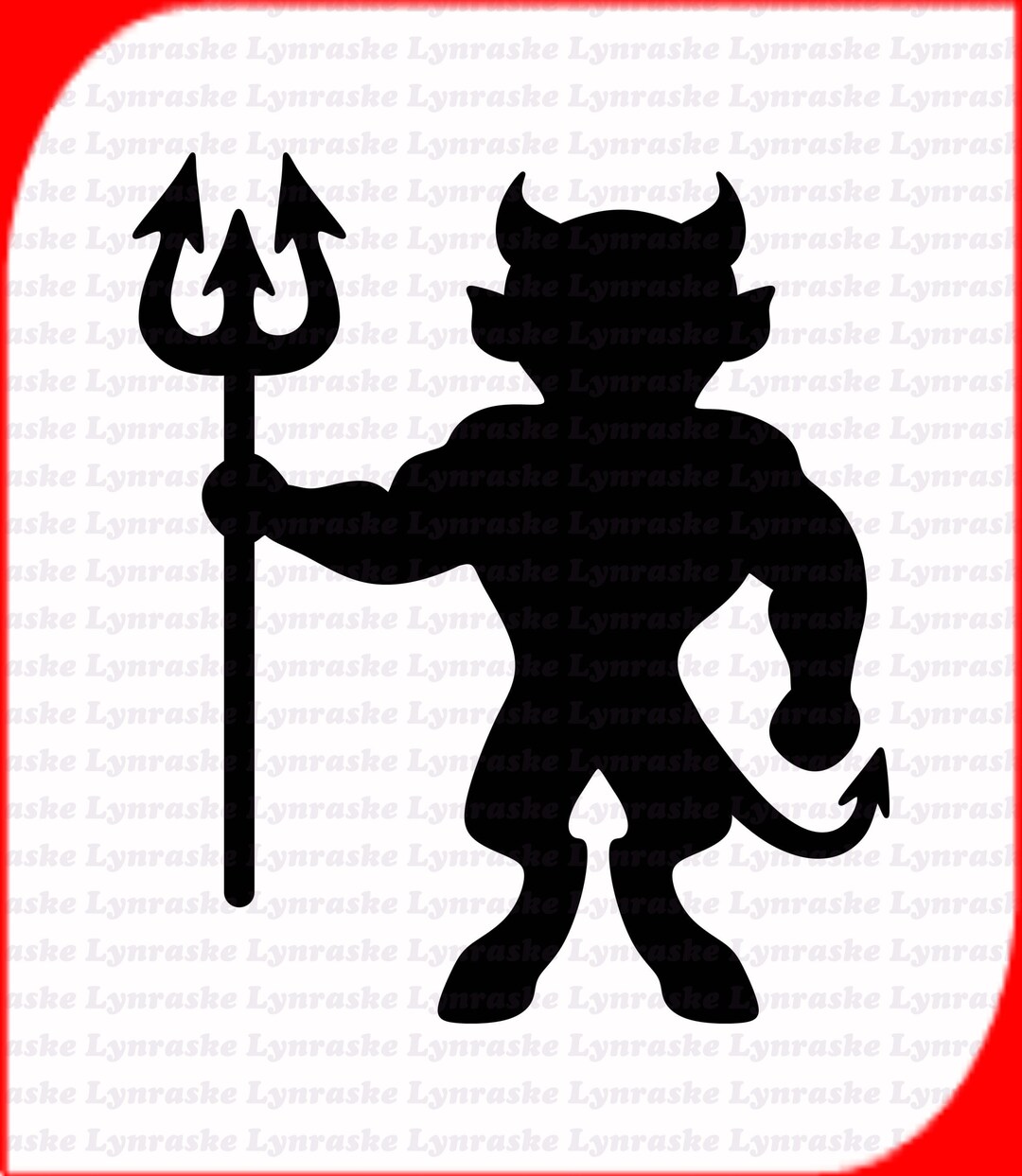 Devil Silhouette SVG, Svg, Dxf, Cricut, Silhouette Cut File, Instant ...