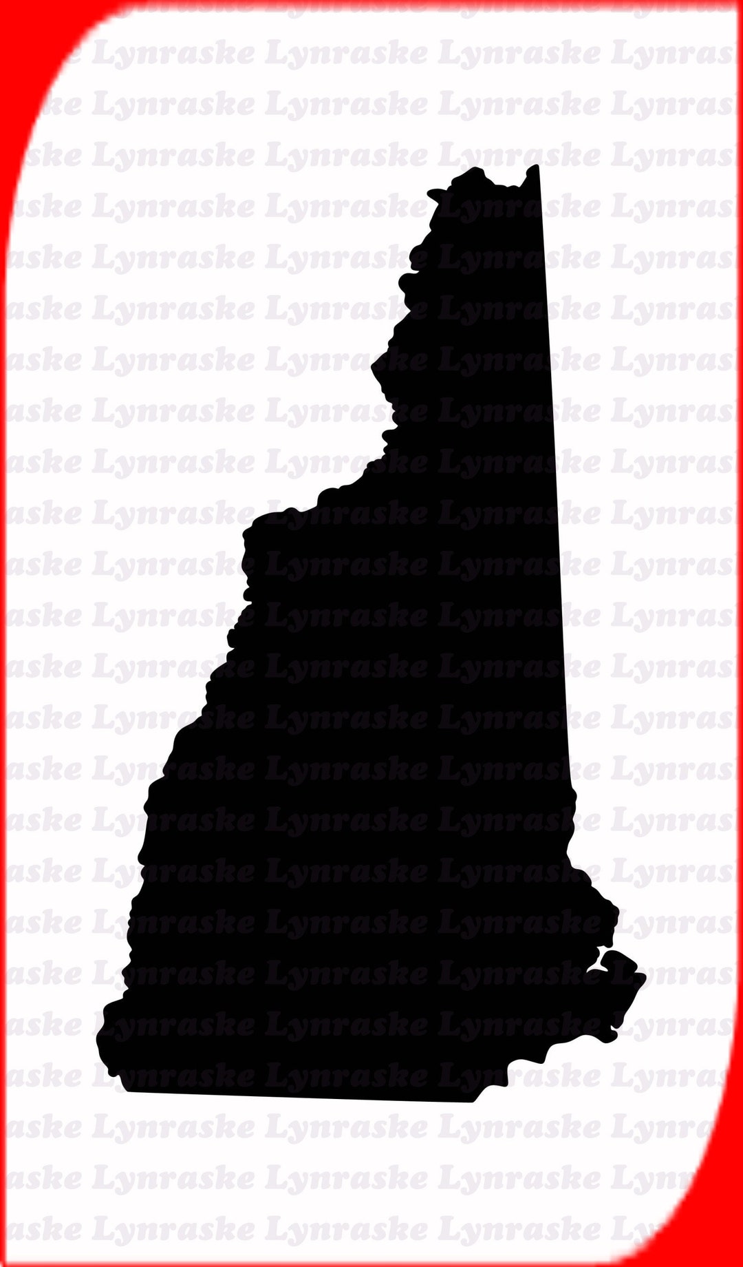 New Hampshire Silhouette SVG, Svg, Dxf, Cricut, Silhouette Cut File ...