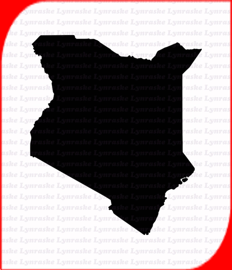 Kenya Silhouette SVG Svg Dxf Cricut Silhouette Cut File - Etsy