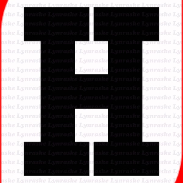 Split Letter H Svg - Etsy
