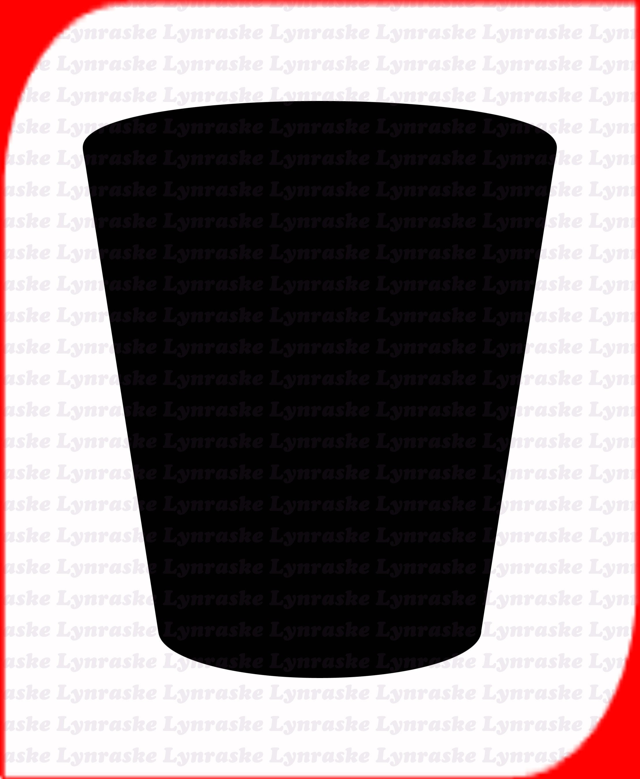Shot Glass Silhouette SVG, svg, dxf, Cricut, Silhouette Cut File ...