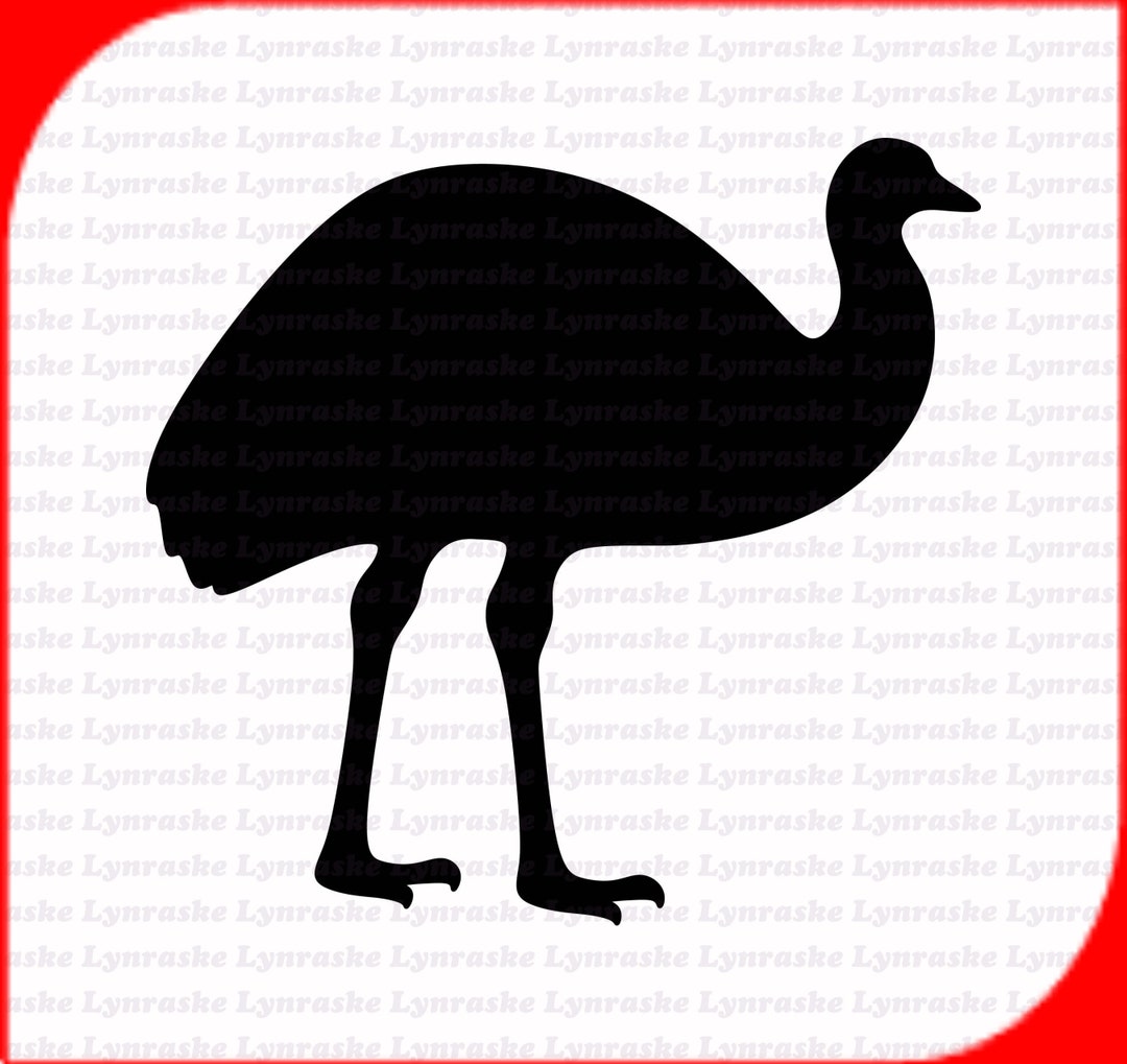 Emu Silhouette SVG, Svg, Dxf, Cricut, Silhouette Cut File, Instant ...