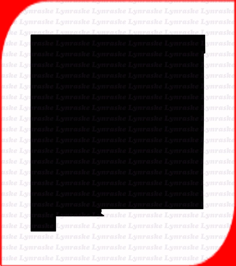 New Mexico Silhouette SVG Svg Dxf Cricut Silhouette Cut - Etsy