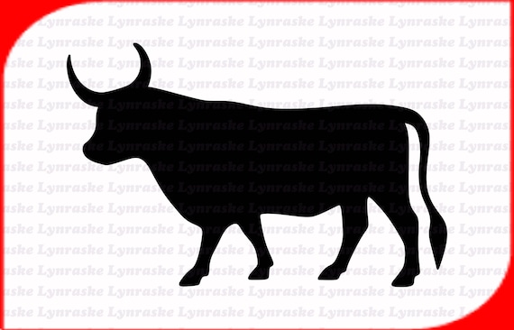 Silueta de toro SVG svg dxf Cricut Silhouette Cut File | Etsy México